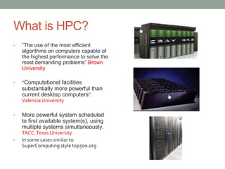 High performance computing for research | PPT