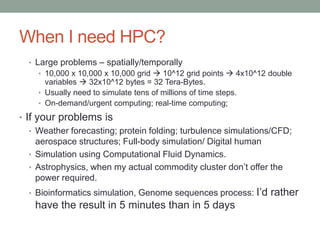 High performance computing for research | PPT