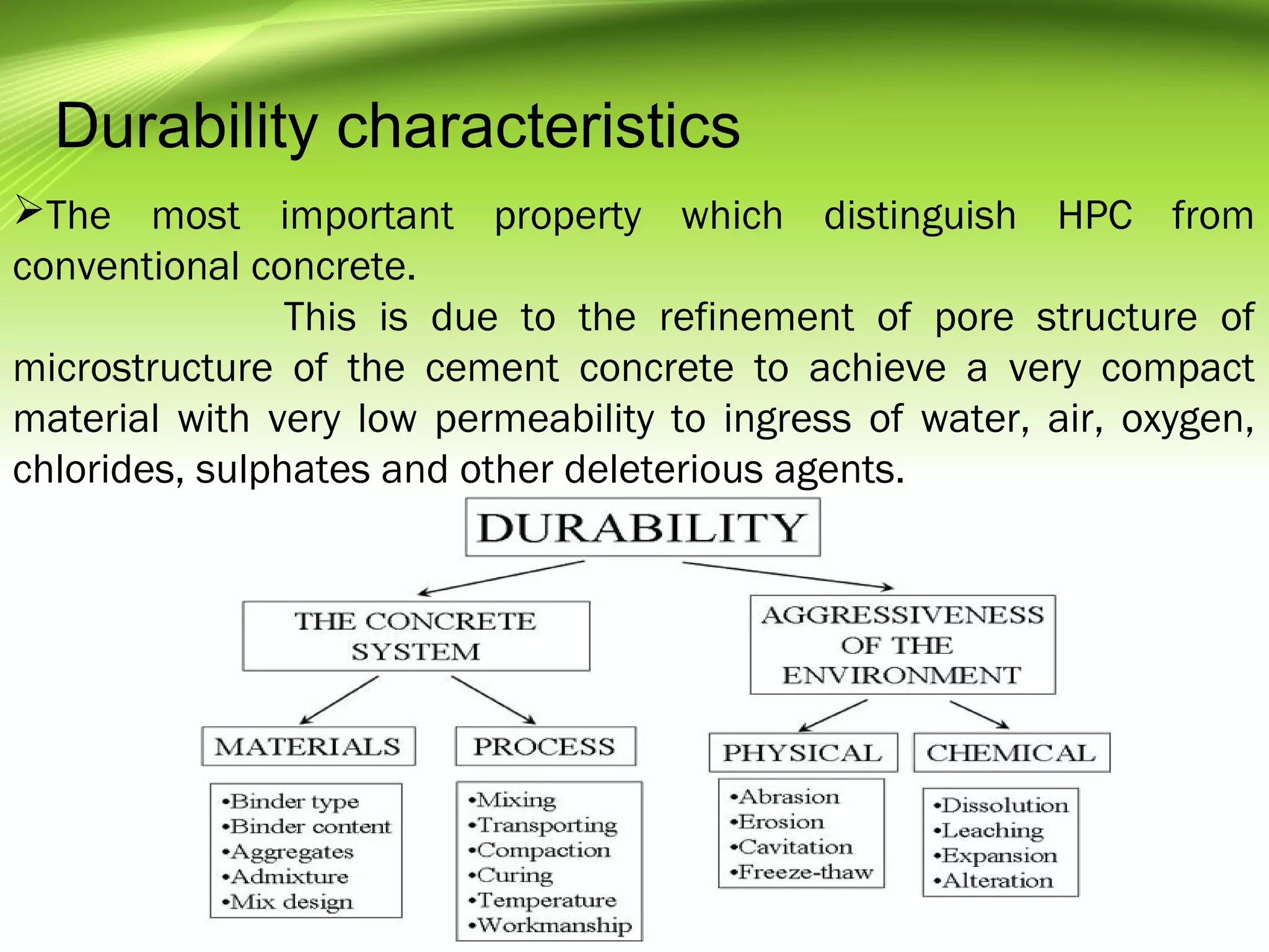 High performance concrete; types and uses | PPT | Geology | Science
