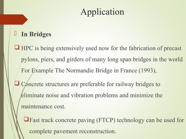 High performance concrete ppt | PPT