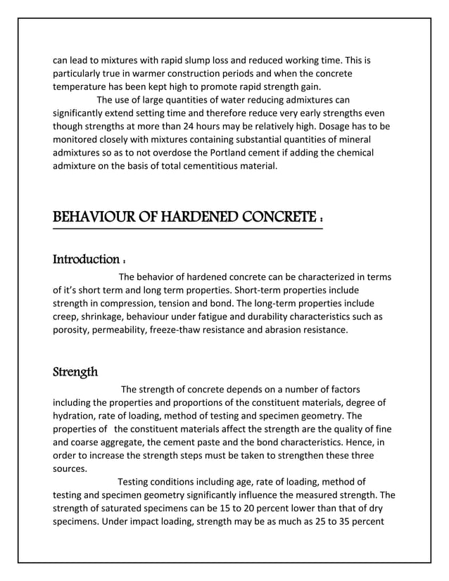 High Performance Concrete Pdf | PDF