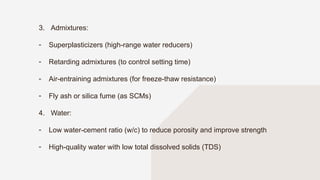 HIgh Performance Concrete (HPC) Civil Engineering | PPT