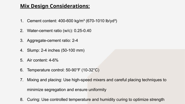 HIgh Performance Concrete (HPC) Civil Engineering | PPT