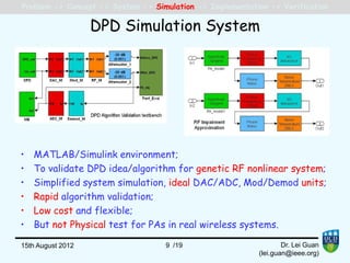 High performance digital predistortion for wideband RF power amplifiers ...