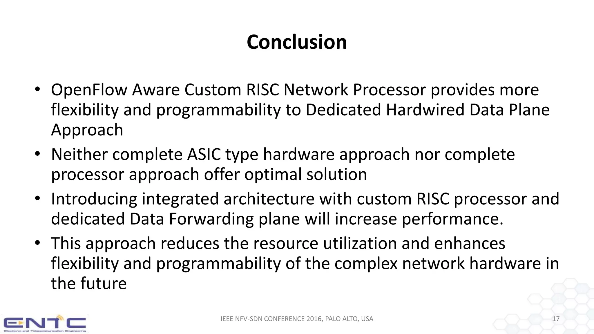 High Performance Flow Matching Architecture For Openflow Data Plane Pptx Computer Networking
