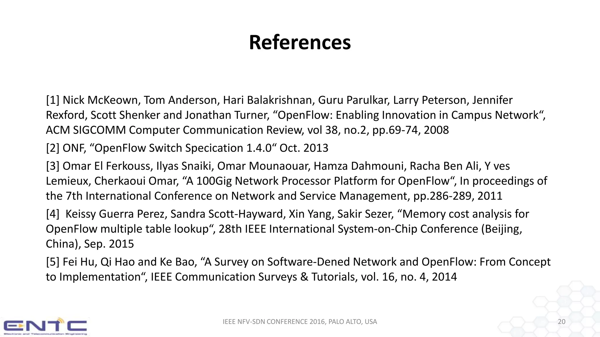 High Performance Flow Matching Architecture For Openflow Data Plane Pptx Computer Networking