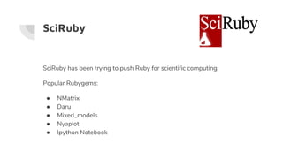 High performance GPU computing with Ruby | PDF | Programming Languages | Computing