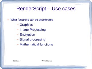 Android High performance in GPU using opengles and renderscript | PPT