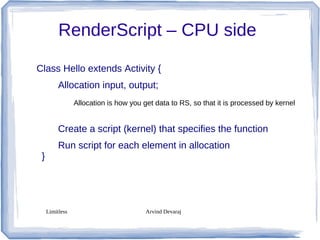 Android High performance in GPU using opengles and renderscript | PPT