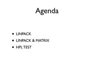 High performance LINPACK | PDF