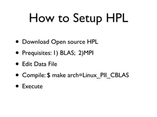 High performance LINPACK | PDF