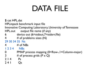 High performance LINPACK | PDF