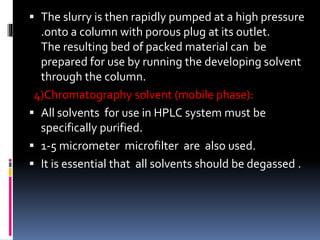 High Performance Liquid Chromatography - Fiona Liza Veigas | PPTX