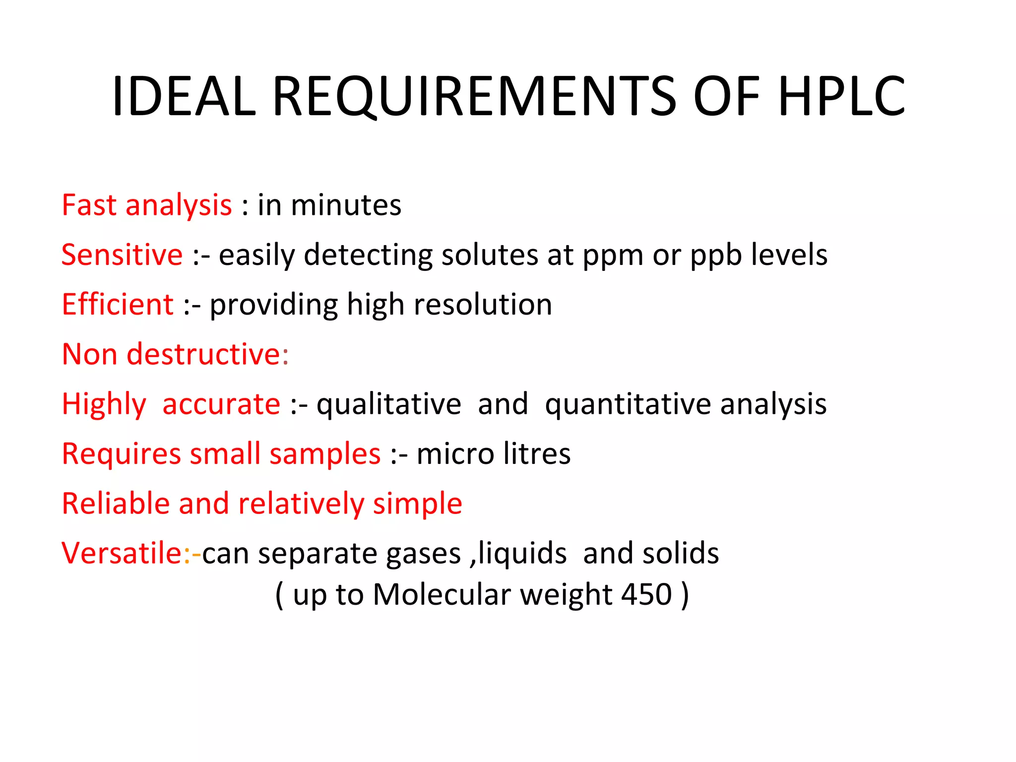 High performance liquid chromatography | PPT