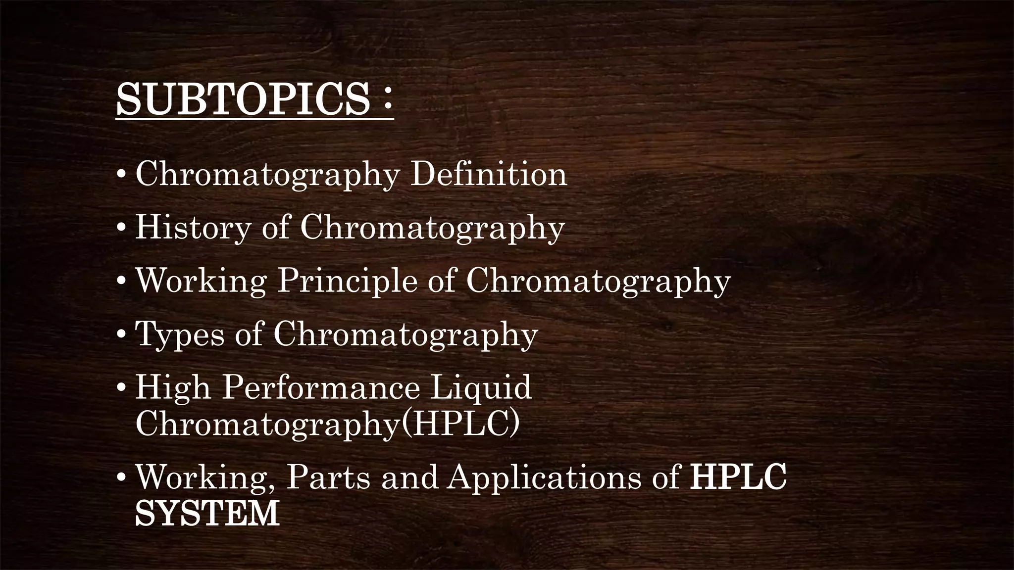 High performance liquid chromatography | PPTX