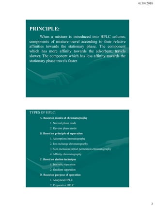 High performance liquid chromatography | PDF