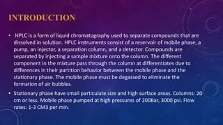 High performance liquid chromatography | PPT