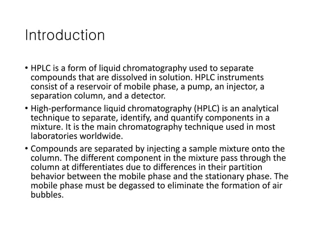 High Performance Liquid Chromatography-HPLC slide.ppt