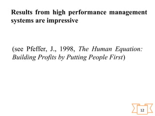High performance management | PPT