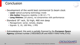 High Performance Optically Pumped Cesium Beam Clock | PDF