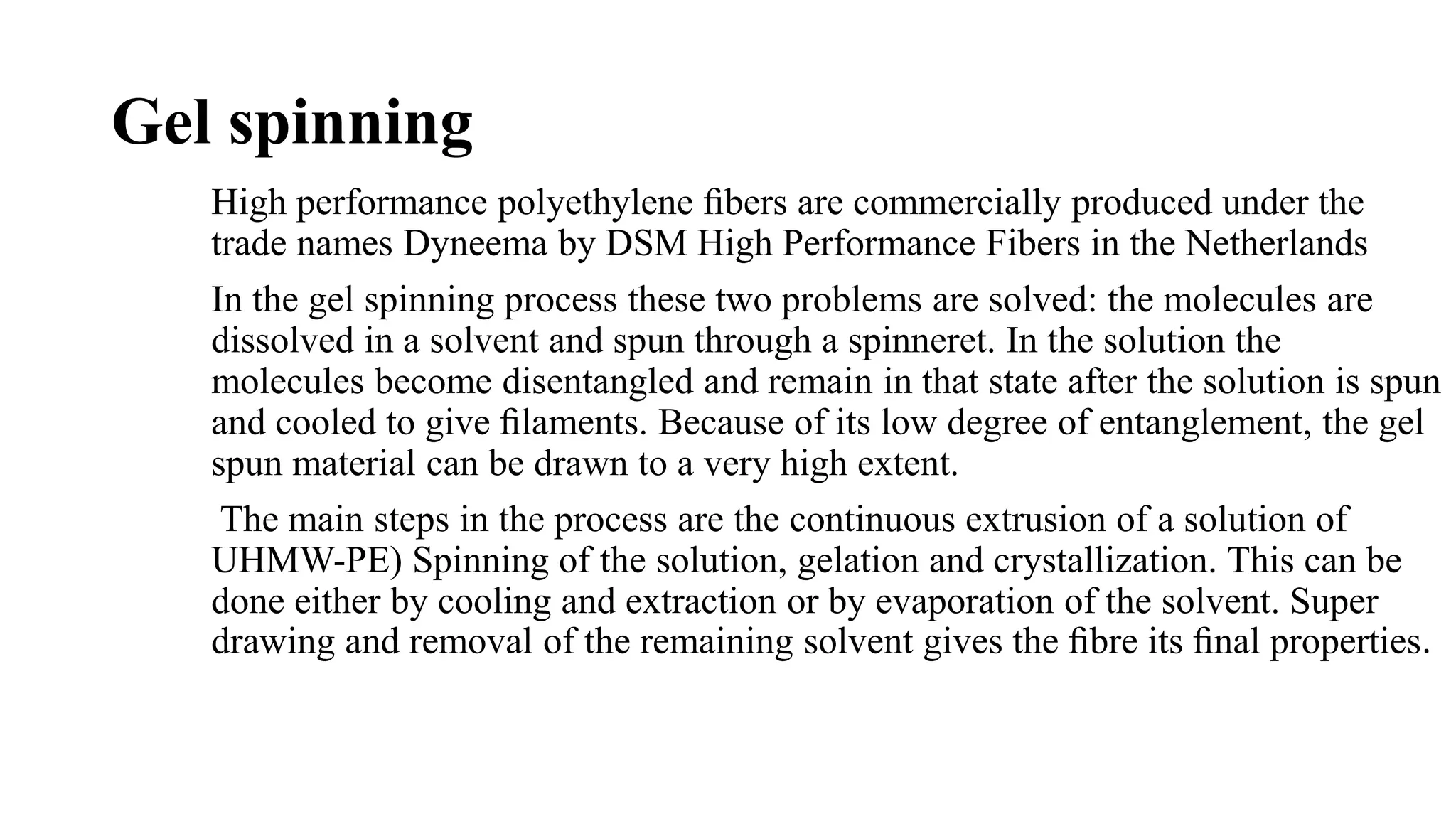High Performance Polyethylene Fibers.pptx