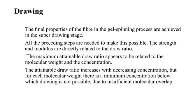 High Performance Polyethylene Fibers.pptx | Chemistry | Science
