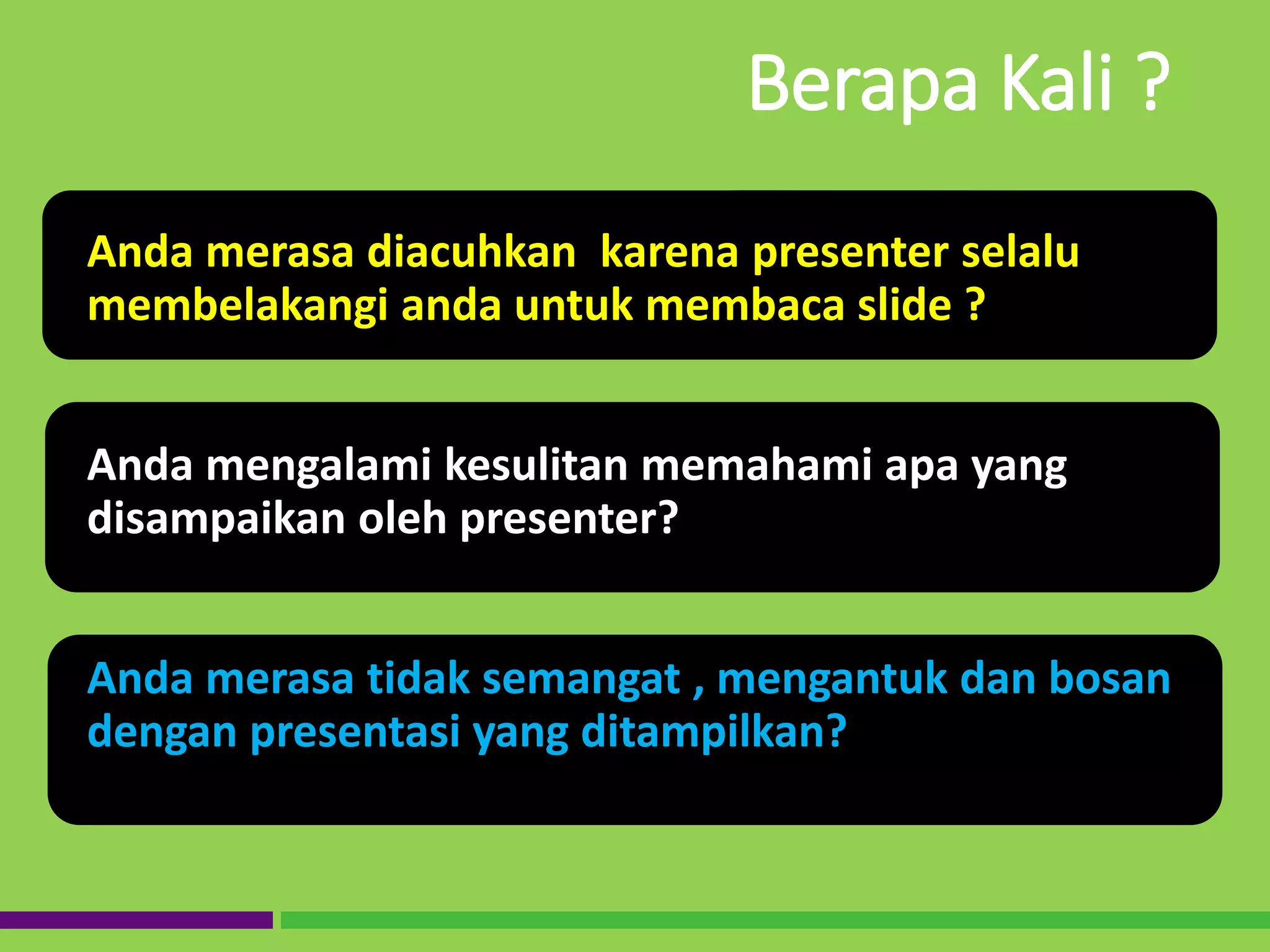 High performance presentation skill by: Yuda Mahendra Asmara | PPTX
