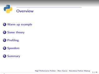 High Performance Python - Marc Garcia | PPT