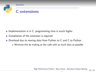 High Performance Python - Marc Garcia | PPT