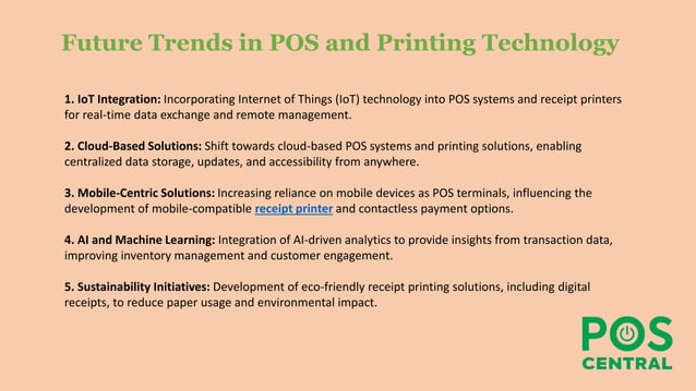 High Performance Receipt Printer To Mastering POS Operations | PPT