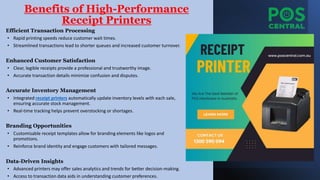 High Performance Receipt Printer To Mastering POS Operations | PPT