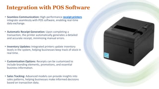 High Performance Receipt Printer To Mastering POS Operations | PPT
