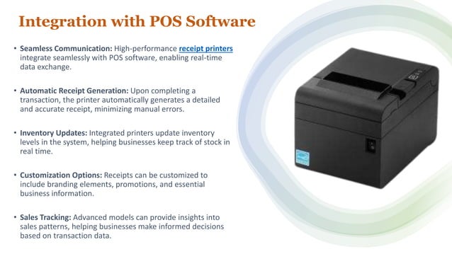 High Performance Receipt Printer To Mastering POS Operations | PPT