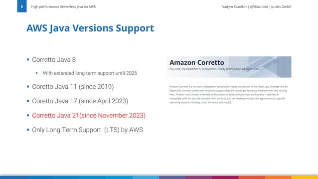 High performance Serverless Java on AWS- Serverless Architecture Conference Berlin 2024 | PPT