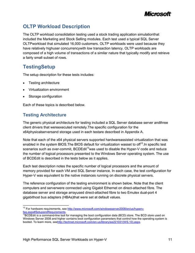 High performance sql server workloads on hyper v | DOCX