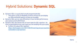 High Performance SSRS | PPTX