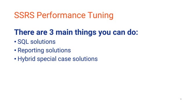 High Performance SSRS | PPT