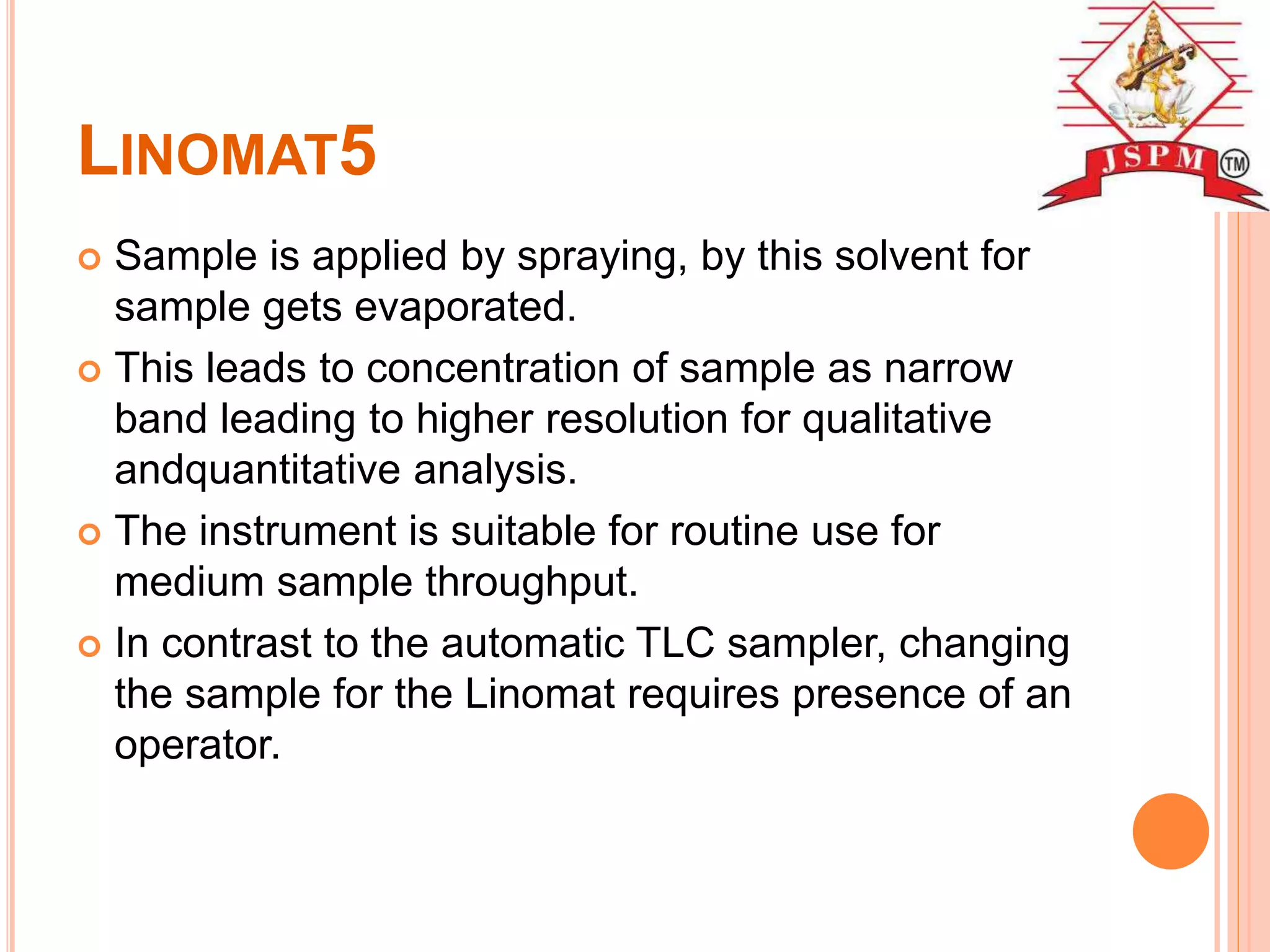 High performance thin layer chromatography (hptlc) | PPTX