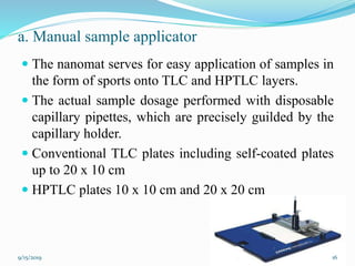 High performance thin layer chromatography | PPTX