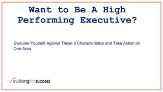 High Performance Executive Leadership | PPT