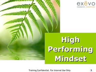 High performing mindset | PPT