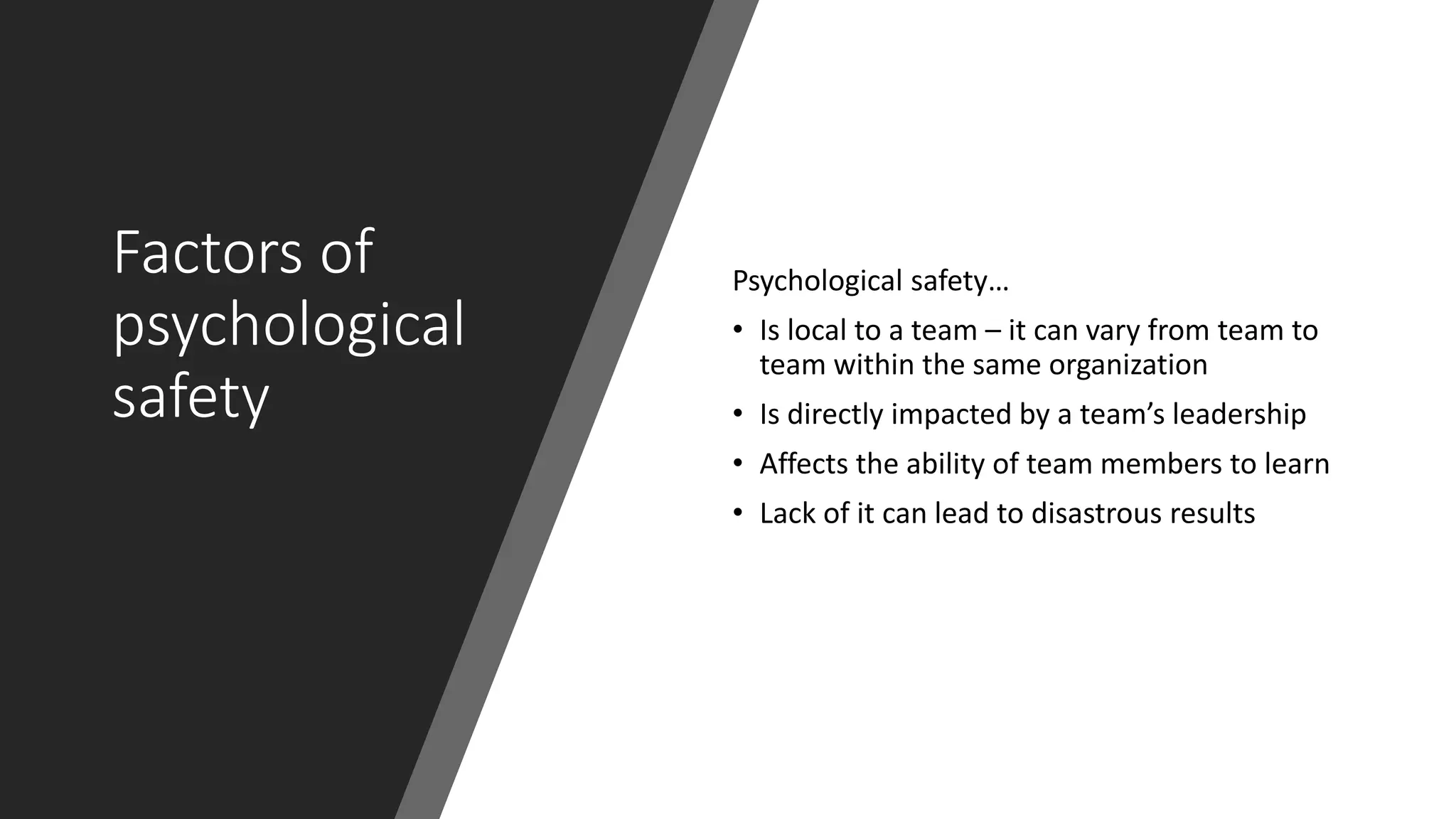 High Performing Teams and Psychological Safety - Creating a Fearless ...