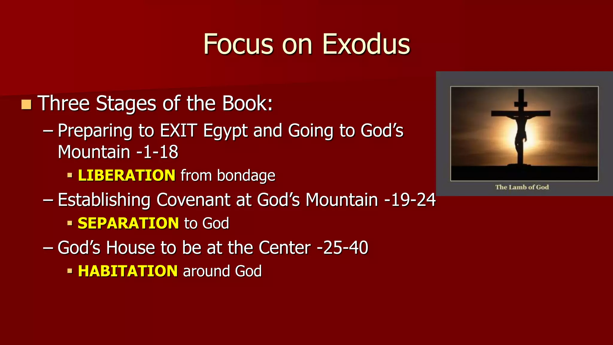 High points of exodus | PPTX