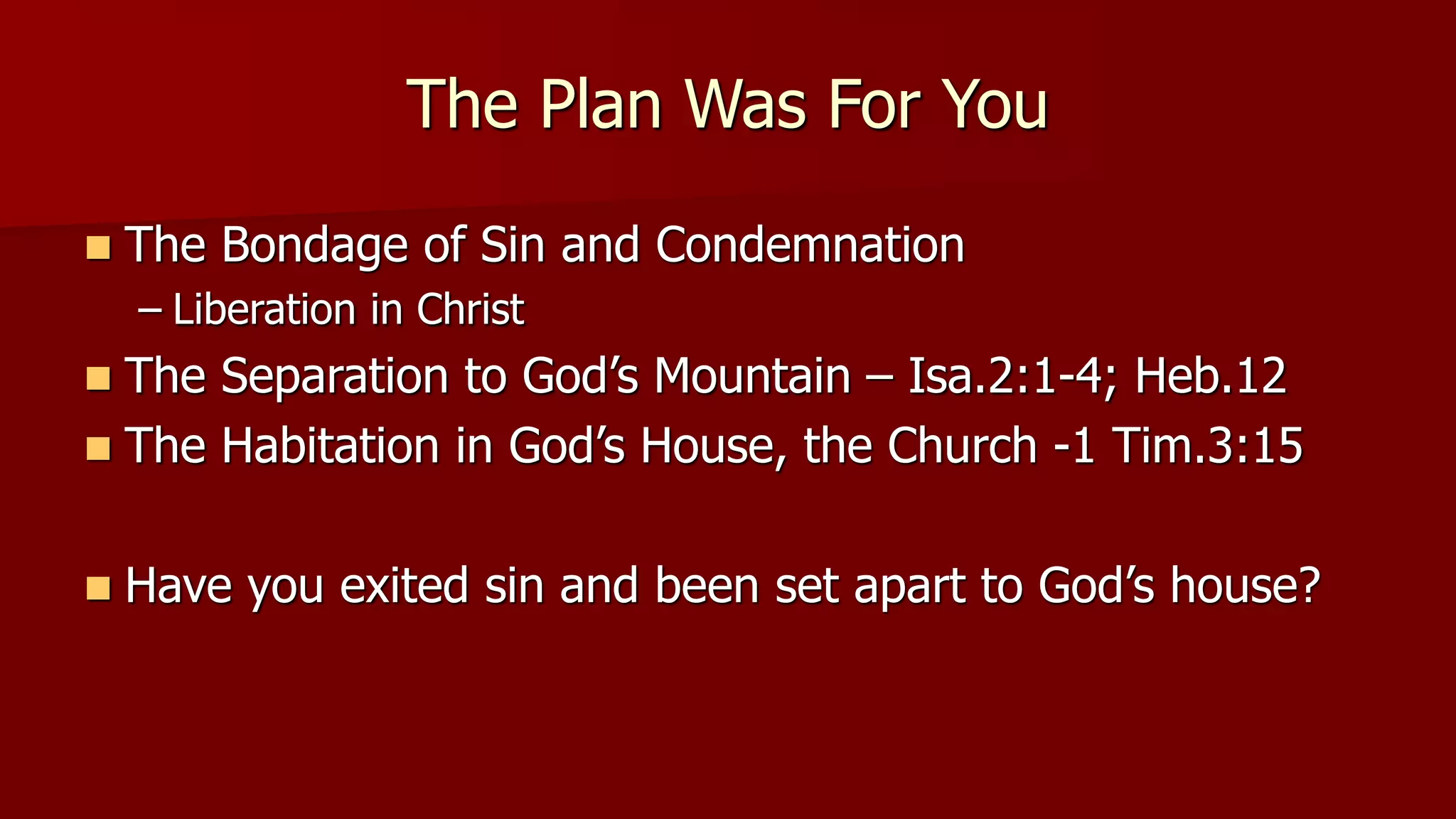 High points of exodus | PPTX