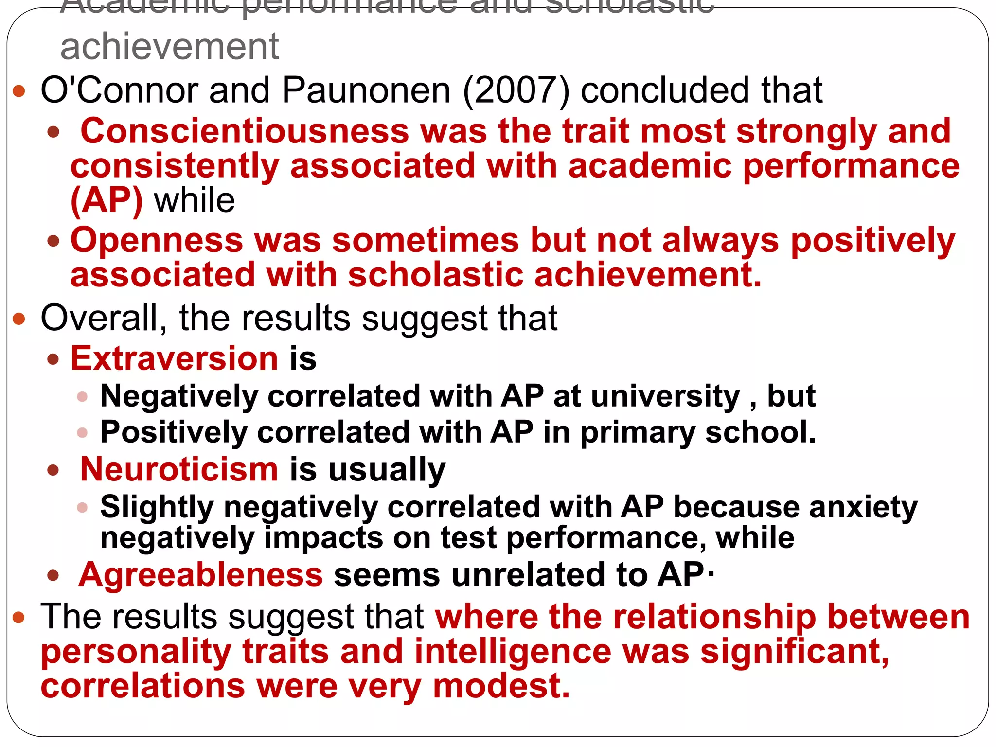 Big Five/HPTI and Cognitive ability AND High potential personality | PPT