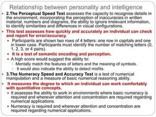 Big Five/HPTI and Cognitive ability AND High potential personality | PPT