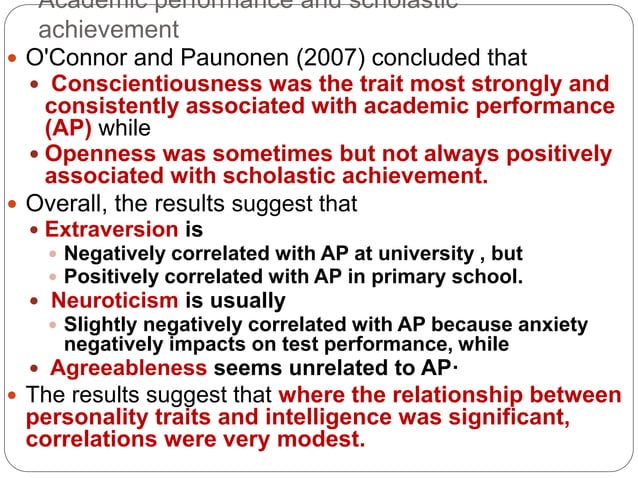 Big Five/HPTI and Cognitive ability AND High potential personality | PPT