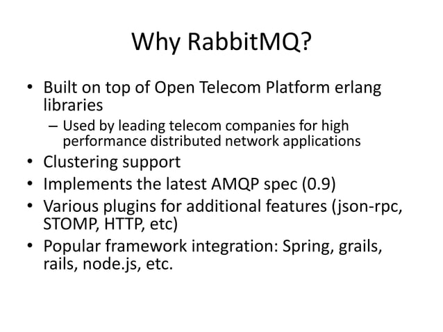 High powered messaging with RabbitMQ | PPT