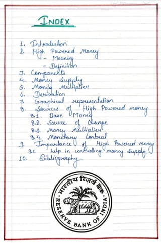 High powered money | PDF