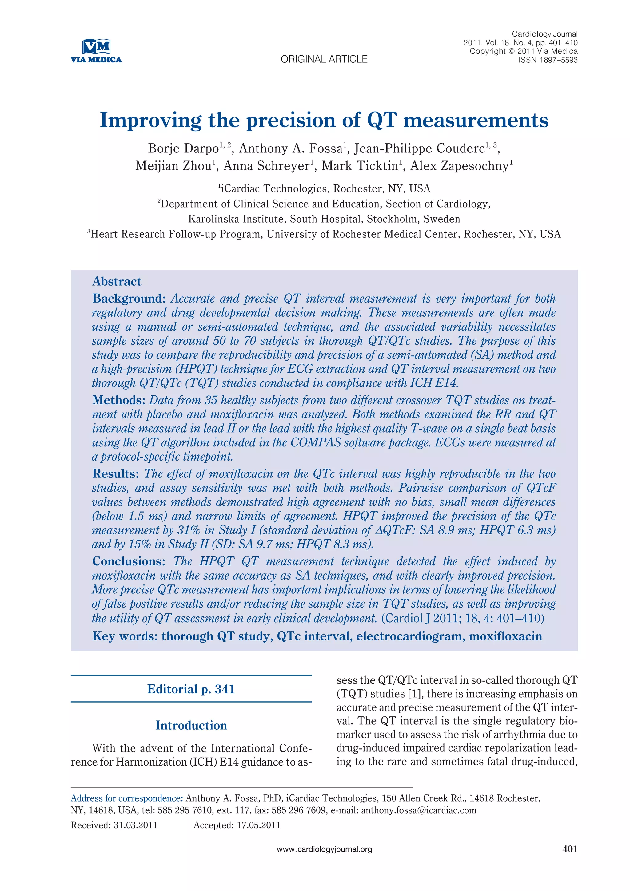 High precision qt validation | PDF